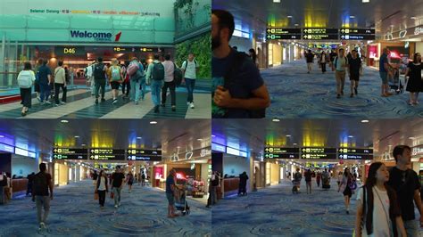 新加坡樟宜国际机场旅客机场内换乘视频素材下载编号27942006光厂vj师网
