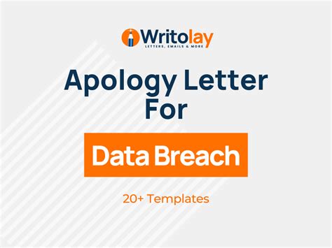 Data Breach Apology Letter 4 Templates Writolay