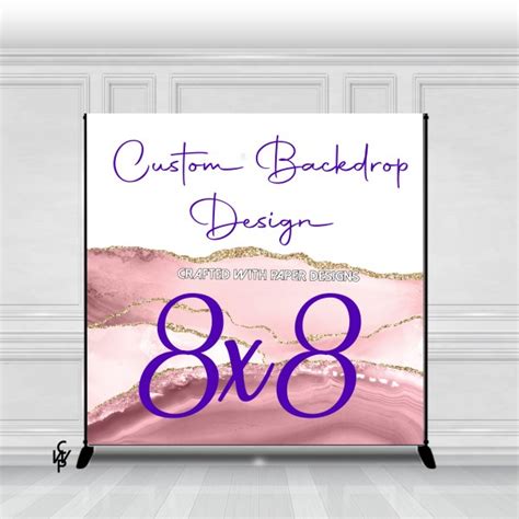 8×8 Custom Backdrop Design Crafted With Paper Designs