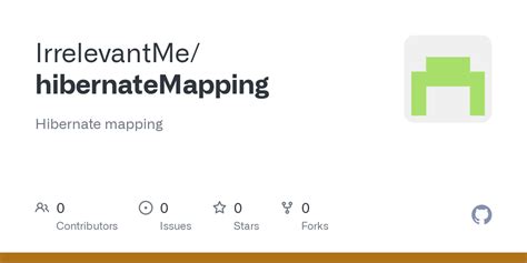 Github Irrelevantmehibernatemapping Hibernate Mapping