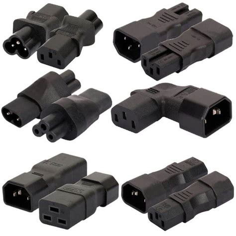 Universal Iec320 C13 C14 To C5 C6 C7 C8 C19 C20 C21 Convert Connector