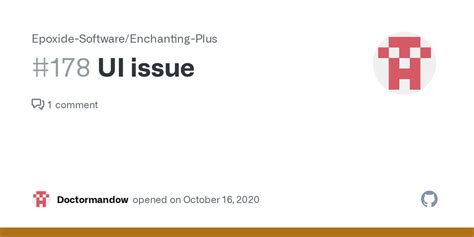 UI Issue Issue Epoxide Software Enchanting Plus GitHub
