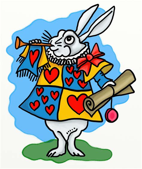 Alice In Wonderland Rabbit Clipart