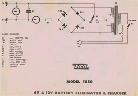 Battery Eliminator And Charger 1050 1050 K Power S Eico Electronic