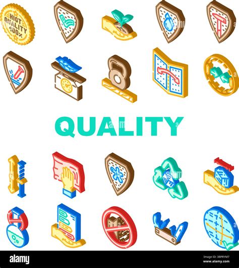 Quality Materials Product Icons Set Vector Stock Vector Image And Art Alamy