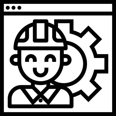 Engineering Support Website Software Development Outline Icon 14236267 Vector Art At Vecteezy