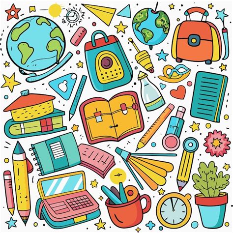 Premium Vector Back To School Doodles