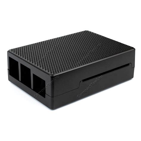 Raspberry Pi 4b Алюминиевый корпус радиатор черный