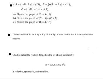 Answered If A XeR 2x5 B XeR 2 X
