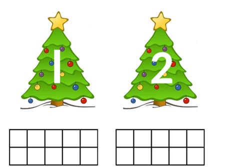 Christmas Tree Tens Frame Activity Teaching Resources
