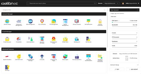 directadmin control panel for new eu web hosting plans