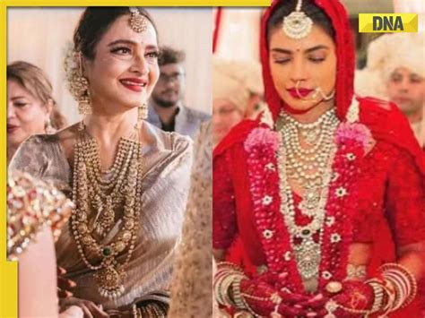 Did Rekha Wear Priyanka Chopra S Wedding Necklace At Siddharth Chopra And Neelam Upadhyaya S