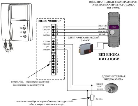 Вызывная панель avc 305 ccd схема подключения
