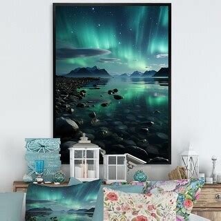 Designart Aurora Borealis Aurora Symphony Iii Aurora Borealis Framed
