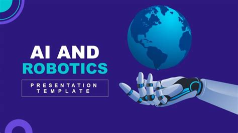 AI Robotics Cover Slide Template SlideModel