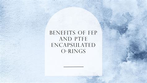 The Benefits And Applications Of Fep And Ptfe Encapsulated O Rings