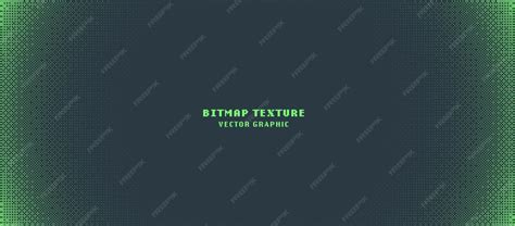 Premium Vector Dither Pattern Bitmap Texture Vector Round Halftone Gradient Abstract Background