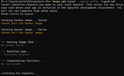 Ngrokerror When Using Forge Tunnel Forge The Atlassian Developer
