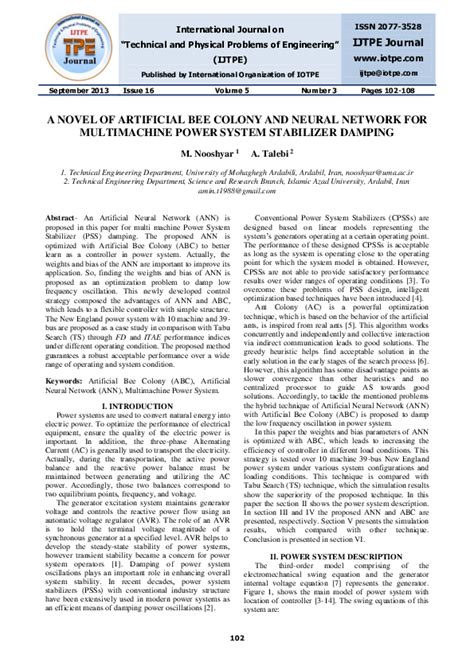 pdf a novel of artificial bee colony and neural network for
