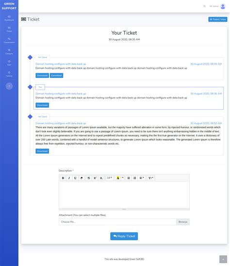 Green Support The Support Management System Codemarket