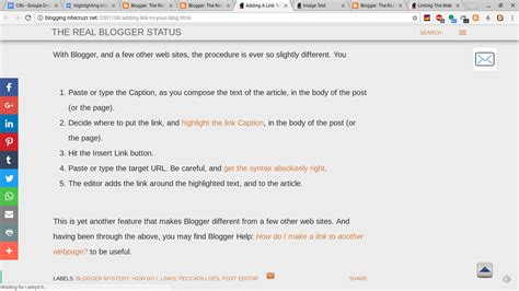 Adding A Link To Your Blog Post