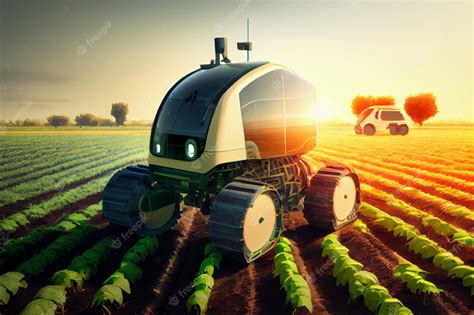 Premium Ai Image Agriculture Robotic And Autonomous Car