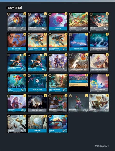 New Ariel Lorcana Deck Disney Lorcana