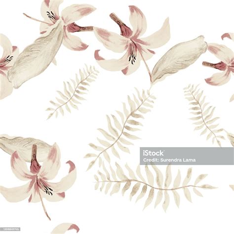 핑크 무늬 직물 화이트 열대 섬유 브라운 매끄러운 빈티지 회색 꽃 자연여름 이국적인장식 배경 플로라 팜 봄 직물 0명에 대한 스톡 벡터 아트 및 기타 이미지 Istock