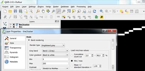 Qgis Rasterize Line Shapefile Geographic Information Systems Stack Exchange