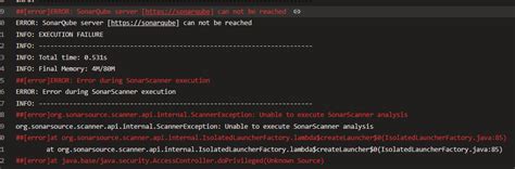 sonarqubeprepare 7 task fails with error sonarqube server [