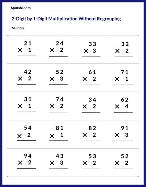 Multiply Two Digit Numbers