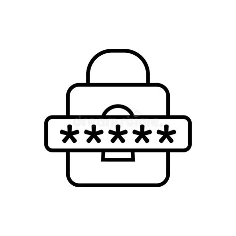 Password Icon Vector Set Protection Illustration Sign Collection Security Symbol Or Logo Stock