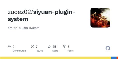 Github Zuoez02 Siyuan Plugin System Siyuan Plugin System