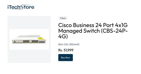 Cisco Business Port X G Managed Switch CBS P G ITechStore