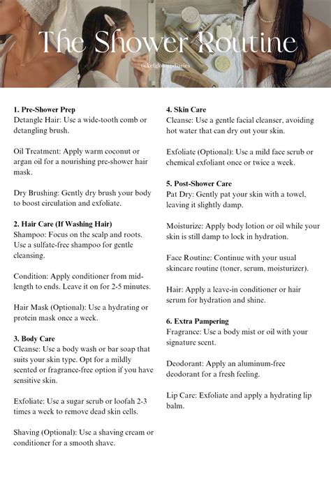 Girl Shower Routine
