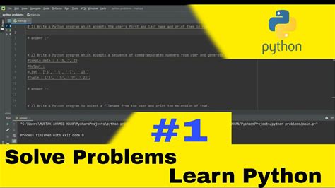1 Python Problem Solving For Beginner Solve Problems Learn Python