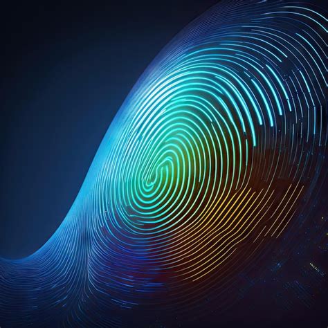 Premium Ai Image Fingerprint Scanning Cyber Security Concept Abstract Technology Background