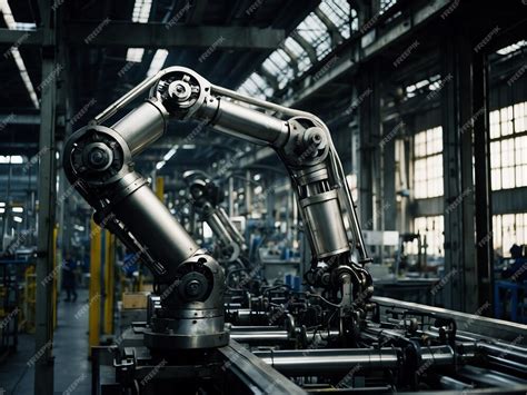 Automating Assembly The Robotic Arm In Factory Production Premium Ai