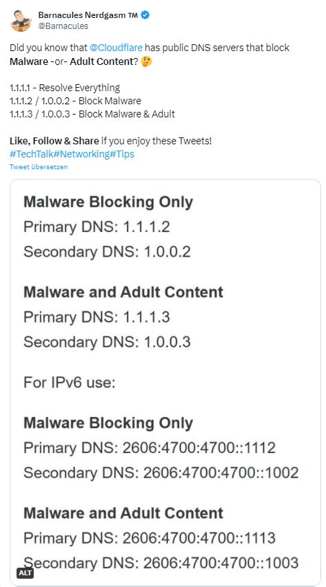 Cloudflare Dns Server To Block Malwareadware Contentborns Tech And