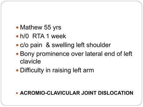 Ac Dislocation Ppt