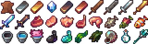 Pixel Art Icon Pack 16x16 By Vilrink