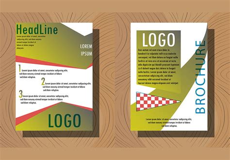 브로셔 및 추상 전단지 디자인 벡터의 집합 Eps Ai Uidownload