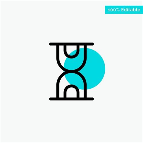 Glass Hour Loading Turquoise Highlight Circle Point Vector Icon 18029149 Vector Art At Vecteezy