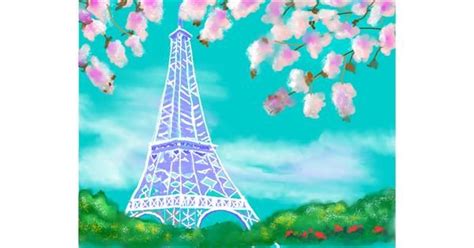 Drawing Of Eiffel Tower By Cec Drawize Gallery