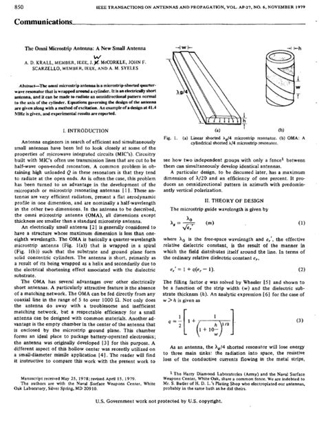Pdf The Omni Microstrip Antenna A New Small Antenna