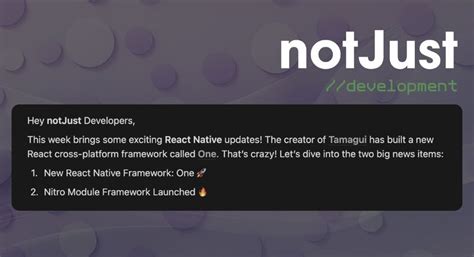 Anisur Rahman On Linkedin Hey Reactnative Devs 🔥 Notjustdev Newsletter For 10th Oct 👇