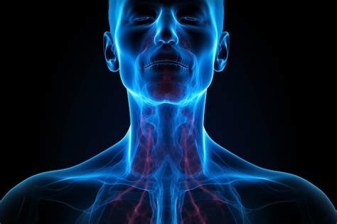 premium photo a thyroid scan image displaying the uptake of radioactive iodine a diagnostic