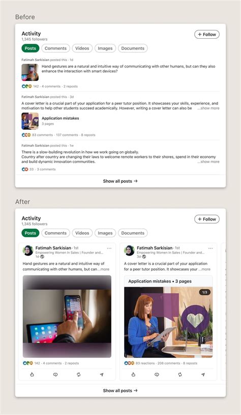 Linkedin Design Updates Enhanced Milestones And Larger Photos And Videos In Activity Section
