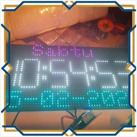 Jual [asy] Pcb Arduino Esp8266 Esp 8266 Wireless Jam Clock Ntp P5 Hub75 Rgb Shopee Indonesia