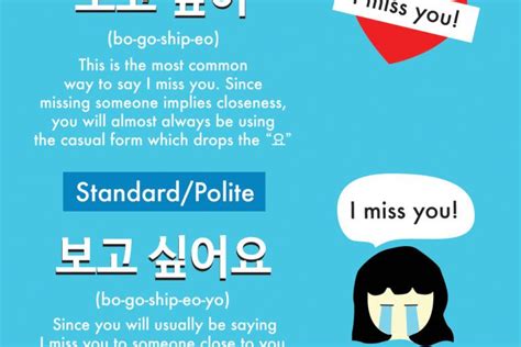 I Miss You In Korean